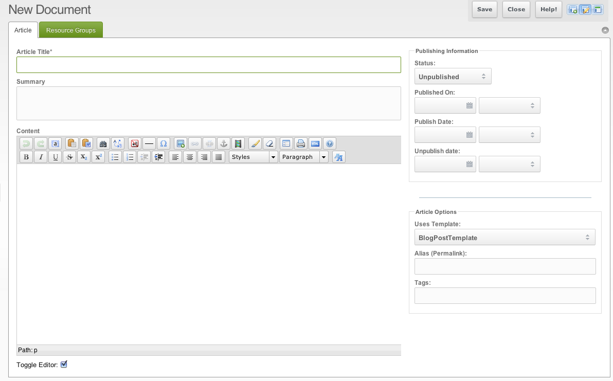 MODX Revolution 2.2 and Articles Blog Engine